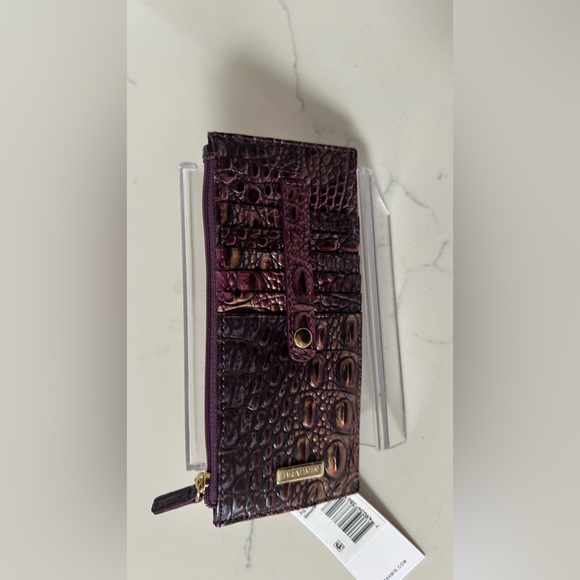 Brahmin | Bags | Brahmin Fig Jam Credits Card Wallet Melbourne Genuine ...